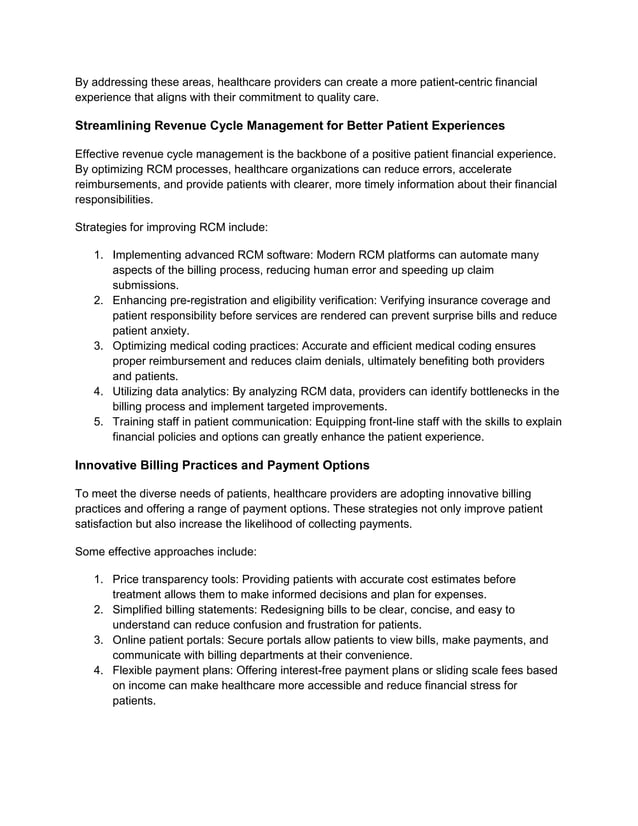 Enhancing Patient Satisfaction: Revolutionizing Financial Experiences ...