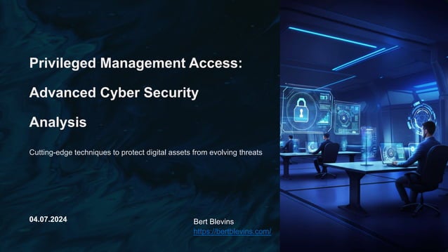 Advanced Techniques for Cyber Security Analysis and Anomaly Detection | PPT