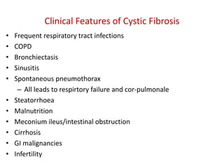 Cystic Fibrosis and its Pathophysiology | PPTX
