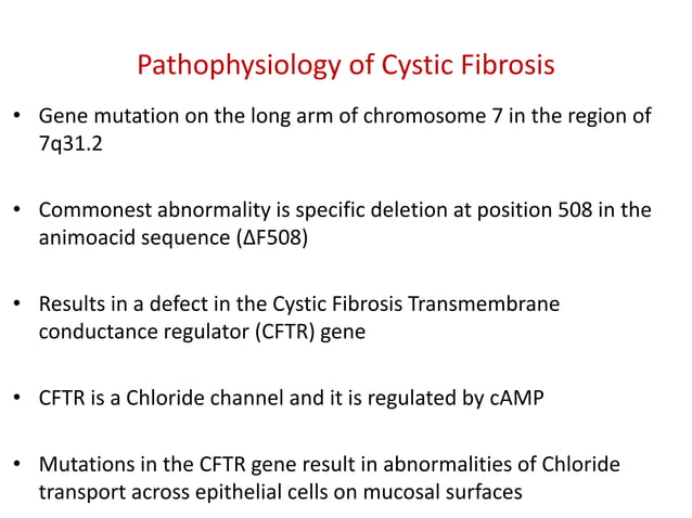 Cystic Fibrosis and its Pathophysiology | PPT
