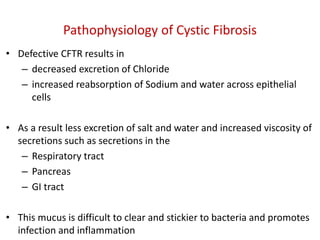 Cystic Fibrosis and its Pathophysiology | PPTX