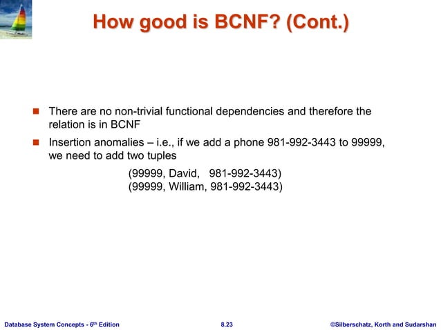 Normalization In Relational Database Ppt