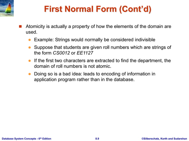 Normalization In Relational Database Ppt
