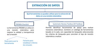 Procedimiento para extracción de datos cuantitativos | PPTX