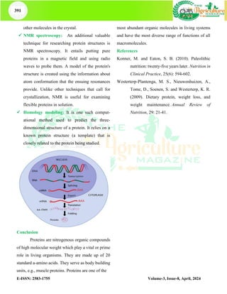 Protein: Structure and Function (The Agricultural Magazine) | PDF