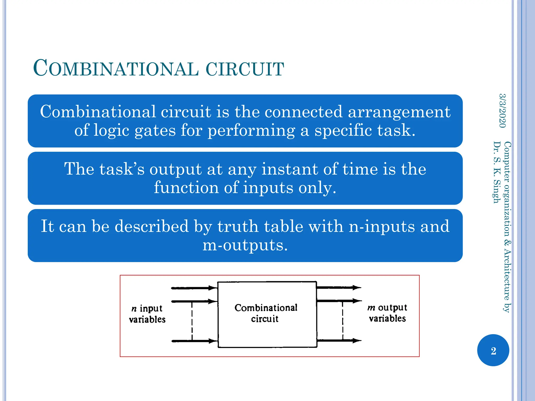 Combinatorial Circuits And Logic Circuits Ppt