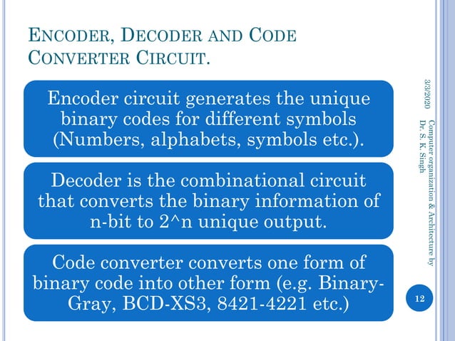 Combinatorial Circuits And Logic Circuits Ppt
