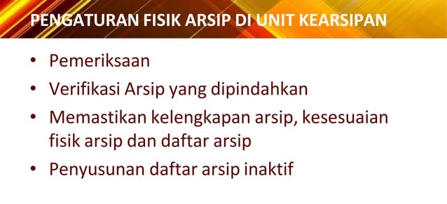 Pengelolaan Arsip Inaktif Pada Instansi Pemerintahan | PPTX