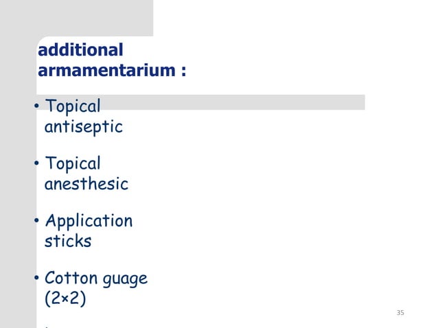5. the Armamentarium of Local anesthesia.ppt