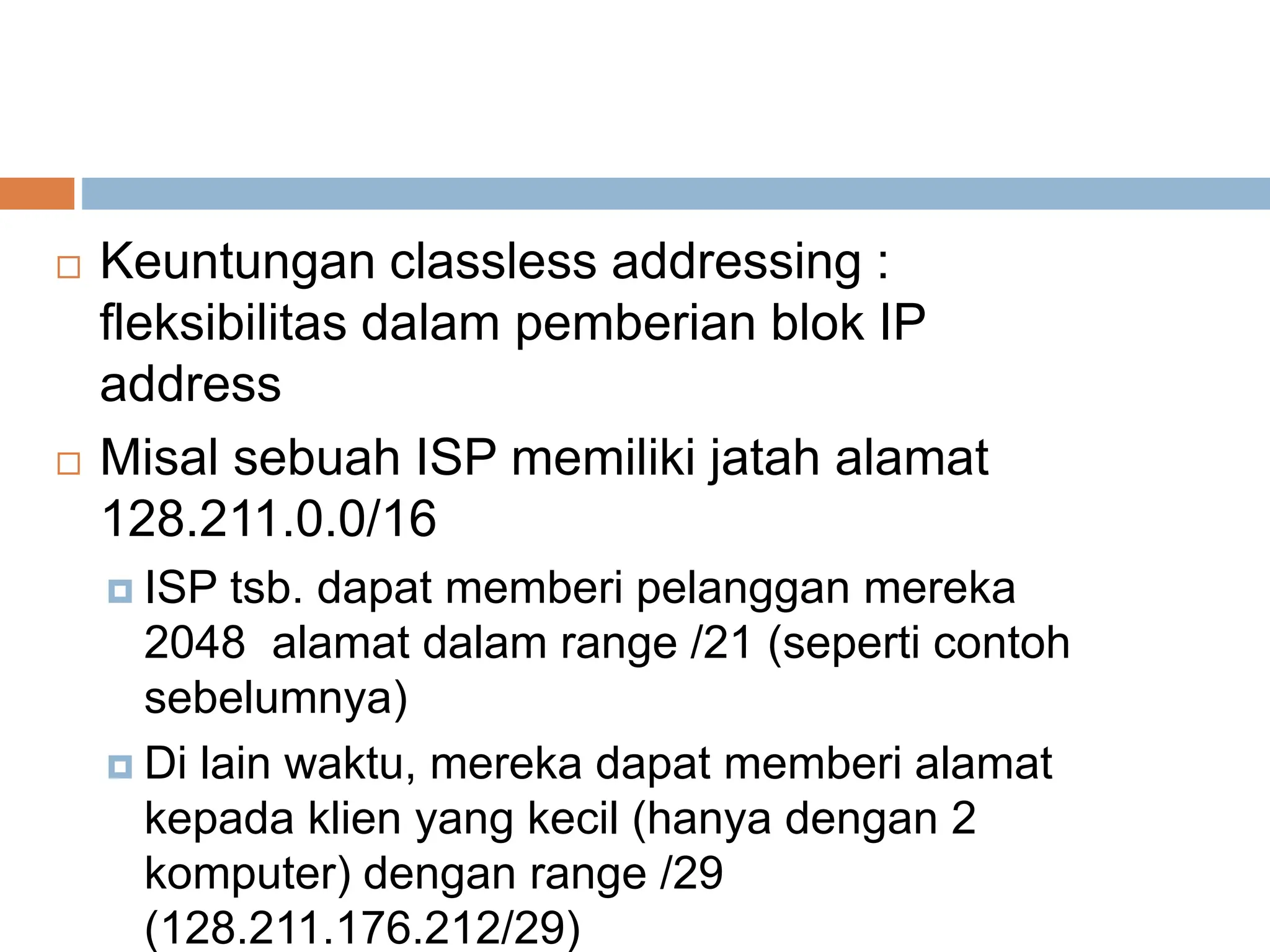 Peserta didik mampu Memahami Perencanaan Pengalamatan Jaringan | PPTX