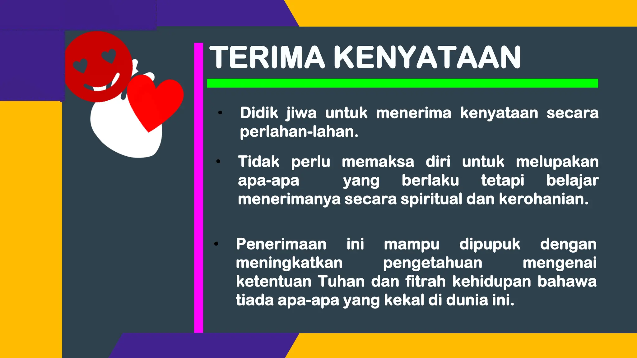 Kesedihan - Hati Yang Tenang apabila Saya bekerja | PPT