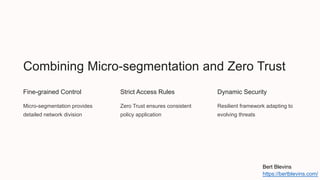 Micro-Segmentation and Zero Trust: Enhancing Cybersecurity | PPTX