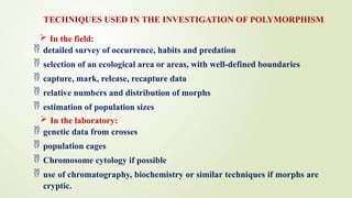 5.2.2 Biological species concept- (Sibling, polymorphic, polytypic ...