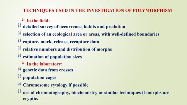 5.2.2 Biological species concept- (Sibling, polymorphic, polytypic ...