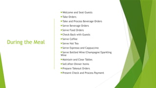 5. FOOD AND BEVERAGE Preparation POWERPOINT | PPTX | Food & Drink