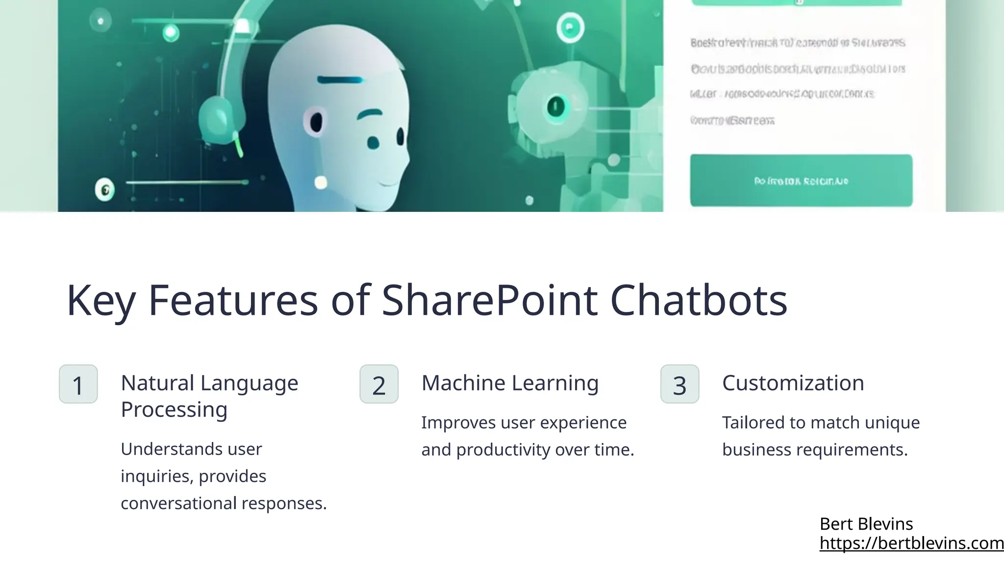 Revolutionizing Business Operations with SharePoint Chatbots | PPT