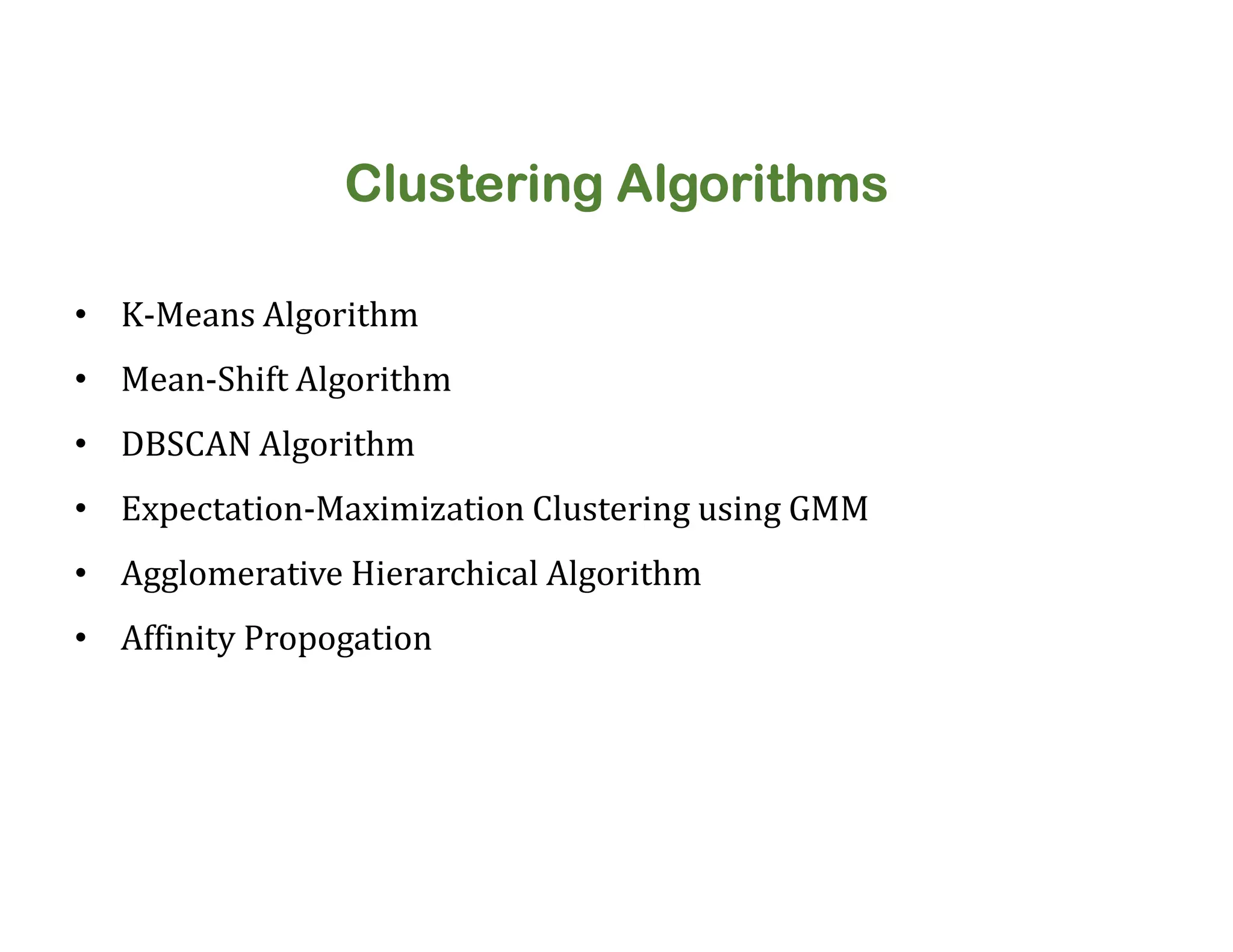 5 Types Of Clustering Algorithms In Mlpdf Computing Technology And Computing