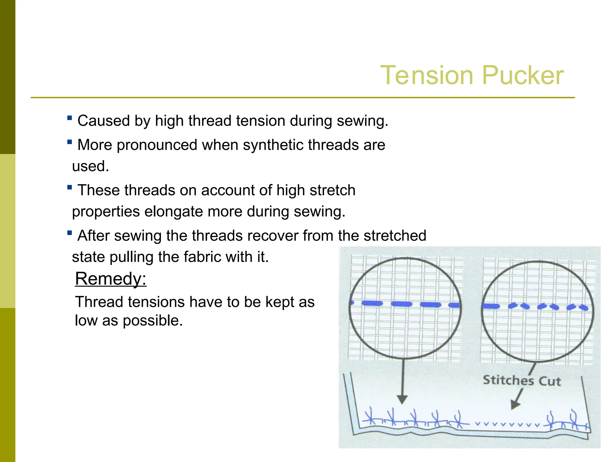 Stitching problems and causes in sewing.ppt