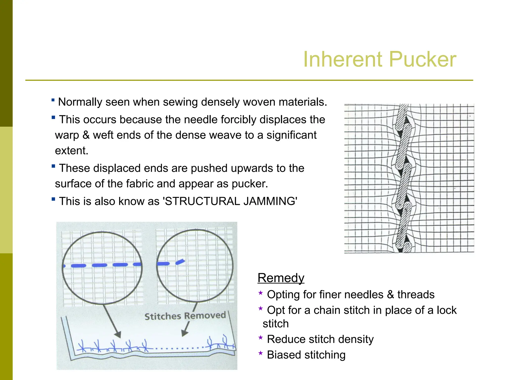 Stitching problems and causes in sewing.ppt