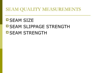 Stitching problems and causes in sewing.ppt