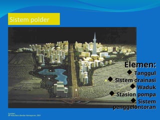 Drainase Perkotaan, Penanganan Drainase dengan Sistem Polder dan Pompa.ppt