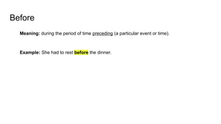 Algunas preposiciones en inglés donde puedes aprender mucho | PPTX