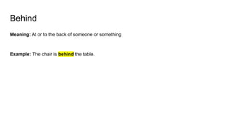 Algunas preposiciones en inglés donde puedes aprender mucho | PPTX