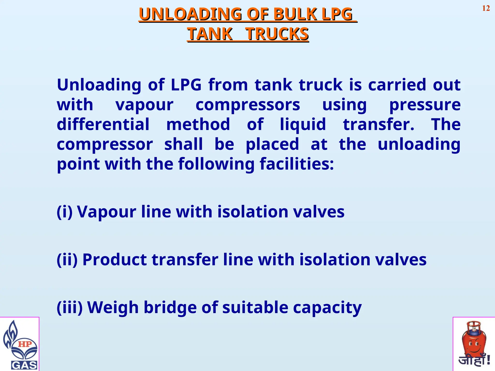 lpg@12 bulk loading unloading opreration | PPT