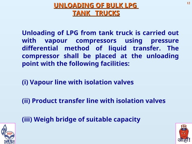 lpg@12 bulk loading unloading opreration | PPT