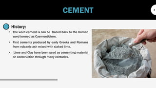 5. Cement.pdf application of cement history of cement and types of ...
