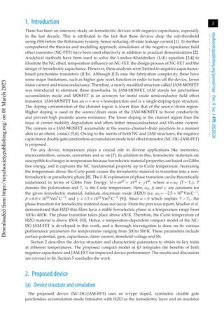 Temperature effect on Ferroelectric FETs | PDF