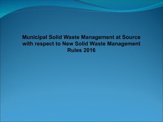 5. SOLID WASTE management and it's requirement environmental control ...