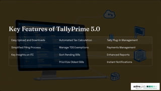 What’s New in TallyPrime 5.0? | Antraweb Technologies | PDF