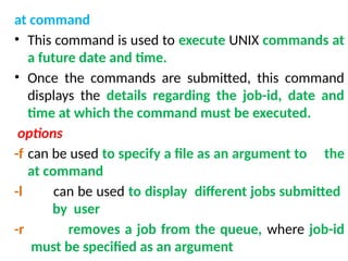 Process scheduling commands in unix.pptx