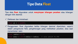 Dasar-Dasar Pemrograman - 5 Struktur I/O | PPT