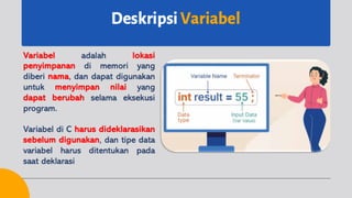 Dasar-Dasar Pemrograman - 5 Struktur I/O | PPT