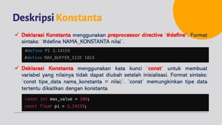 Dasar-Dasar Pemrograman - 5 Struktur I/O | PPT