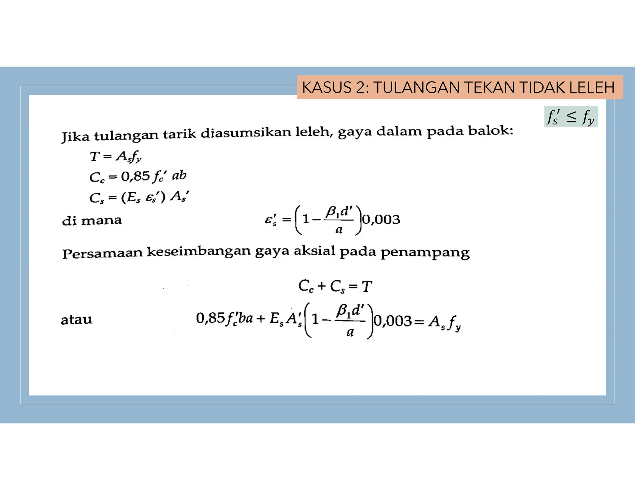 ANALISA BALOK TULANGAN RANGKAP - STRUKTUR BETON BERTULANG | PDF