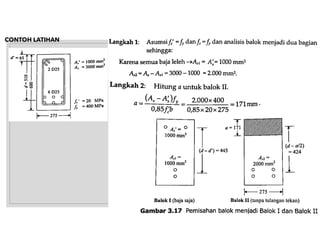 ANALISA BALOK TULANGAN RANGKAP - STRUKTUR BETON BERTULANG | PDF