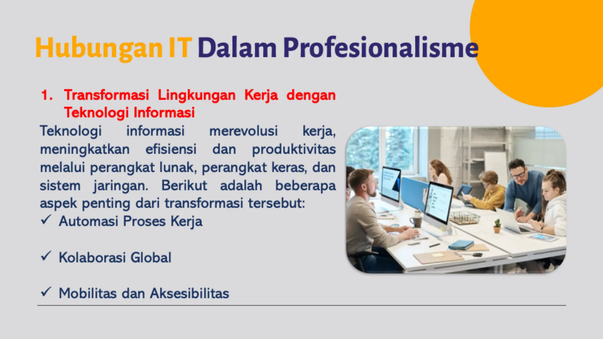 Etika Profesi TI - 5 Profesional Kerja Bidang TI | PDF