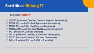 Etika Profesi TI - 5 Profesional Kerja Bidang TI | PDF