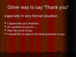 5. Thanking and Apologizing.pptx english conversationnnn | PPTX