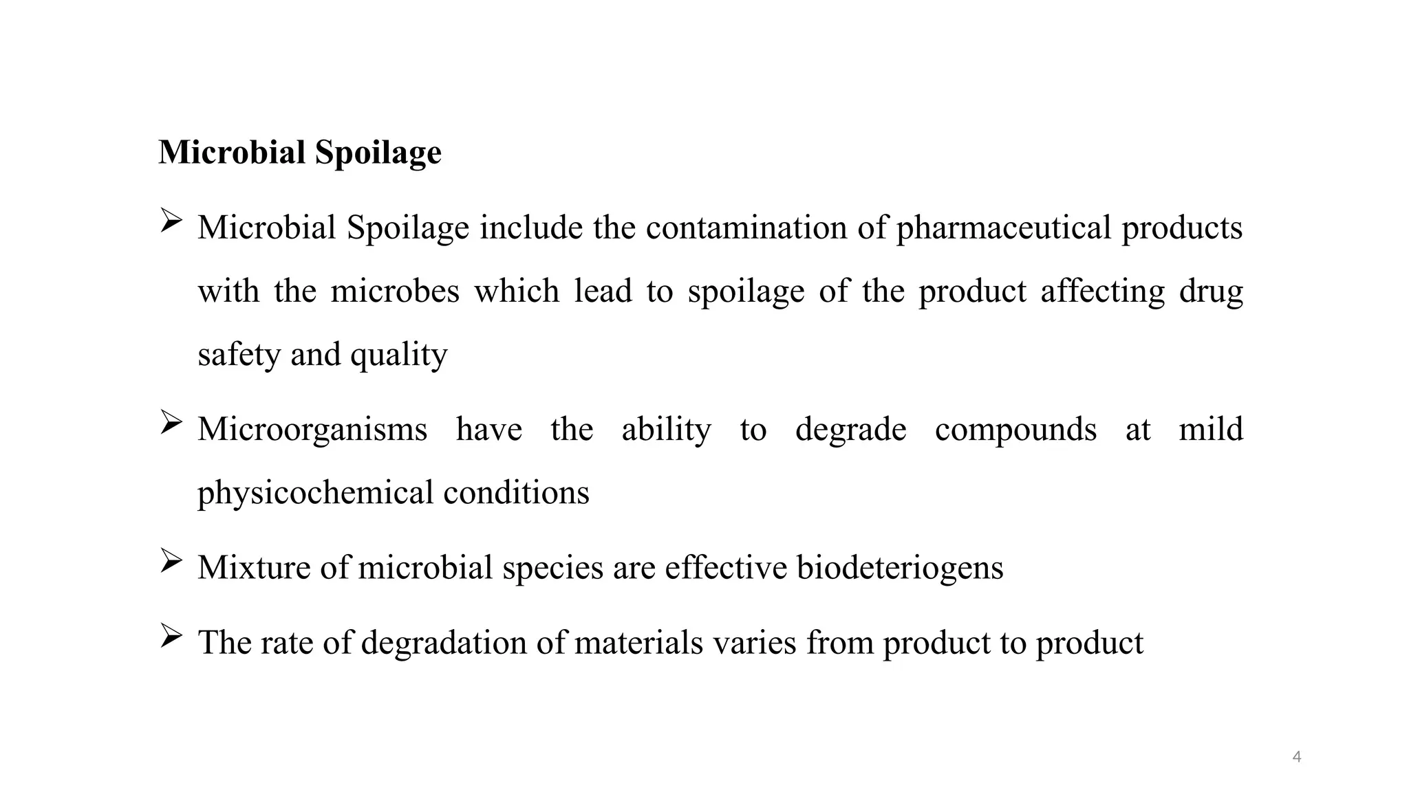 Microbial Spoilage in Pharmaceutical Industry | PPTX