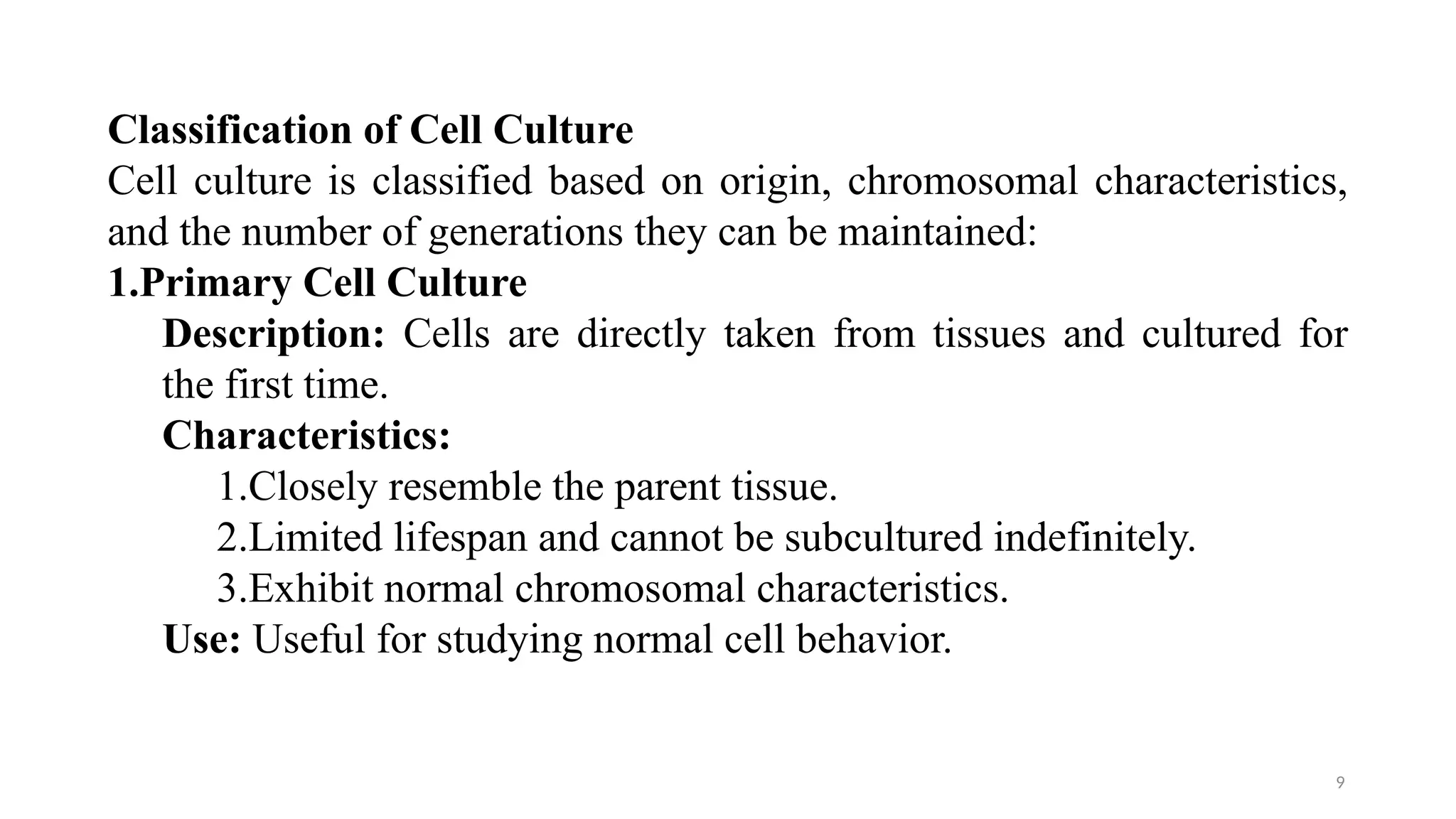 Cell Culture and tissue culture for the growth of animal cells | PPTX