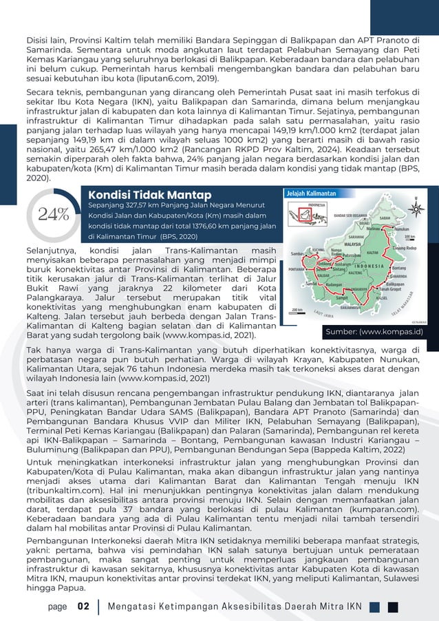 Policy Brief: Mengatasi ketimpangan aksesibiltas daerah mitra IKN | PDF