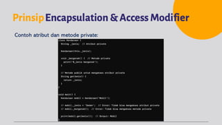 Pemrograman Aplikasi Mobile - 5 Pemrograman Berorientasi Objek | PDF