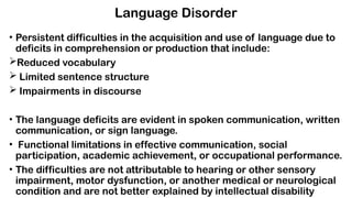 Psychiatry; Neurodevelopmental disorders pptx | PPTX