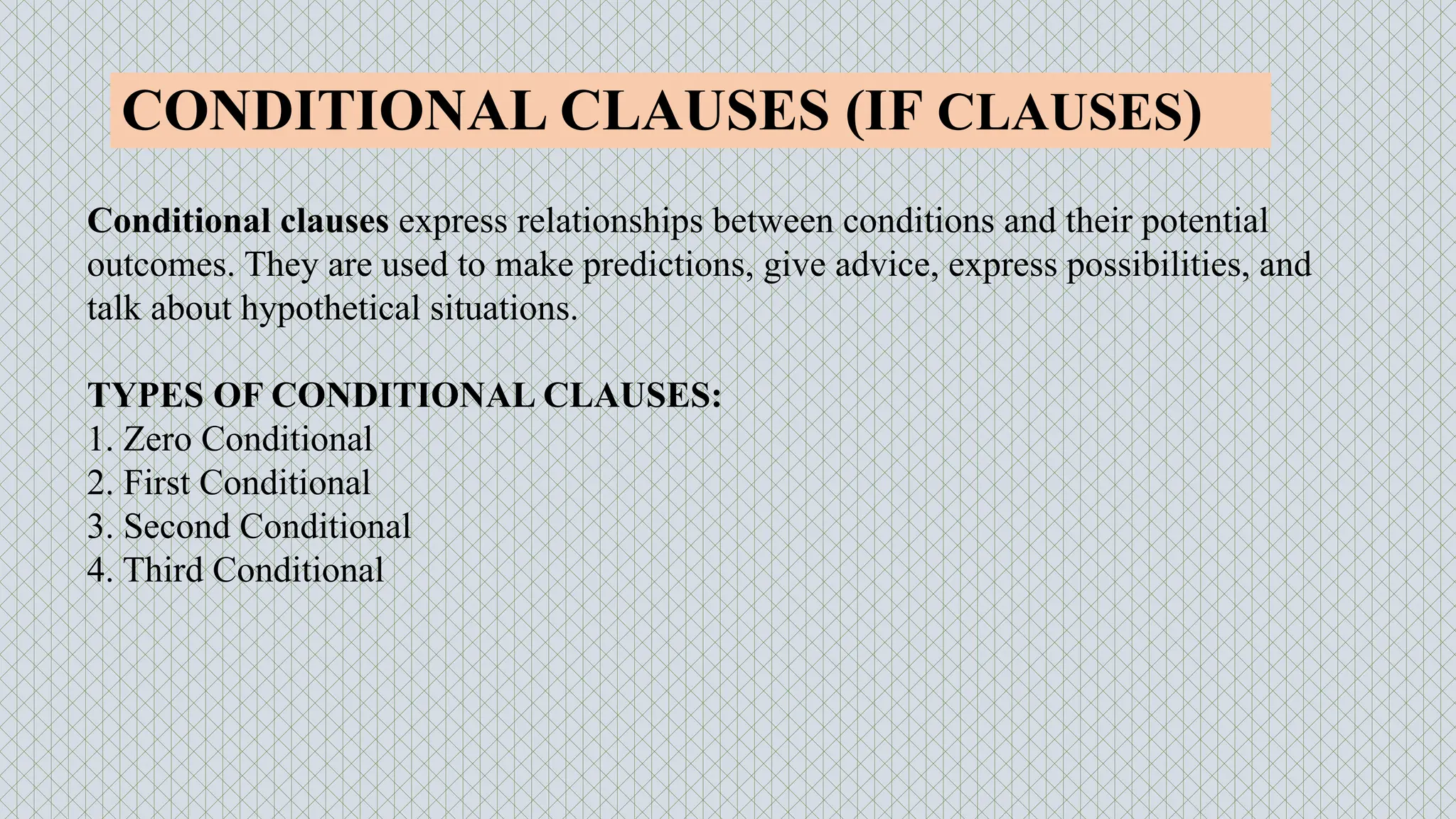 Sentence Structures with IF usage : Grammar | PPTX