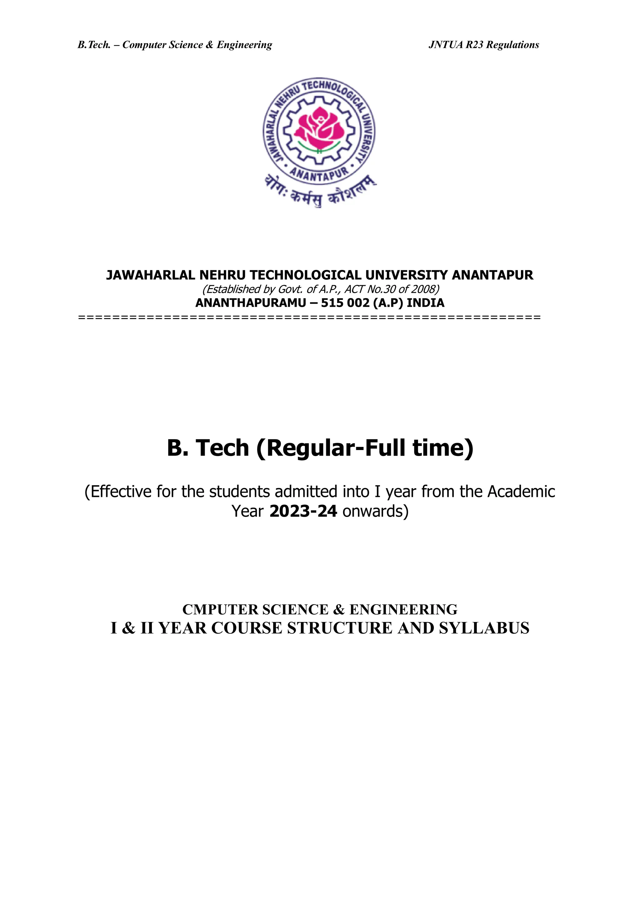 5.-JNTUA-B.Tech_.-CSE-R23-I-II-Year-Course-Structure-and-Syllabus.pdf