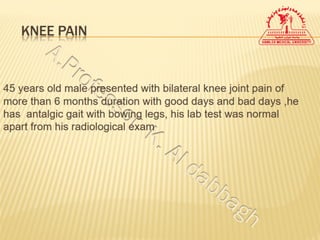 Osteoarthritis topic lecture in rheumatology | PPTX